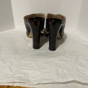 Tory Burch | Shoes | Tory Burch Tortoise Shell Mule Printed Patent Calf ...